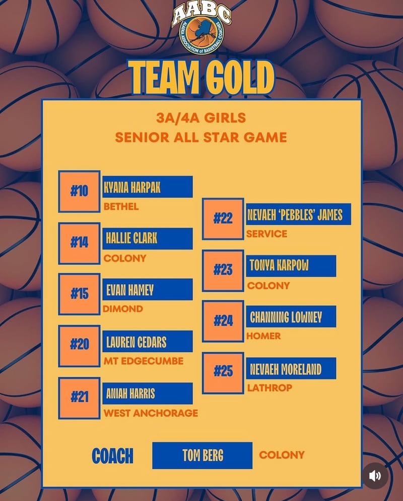 AABC All Star Game Program and Roster